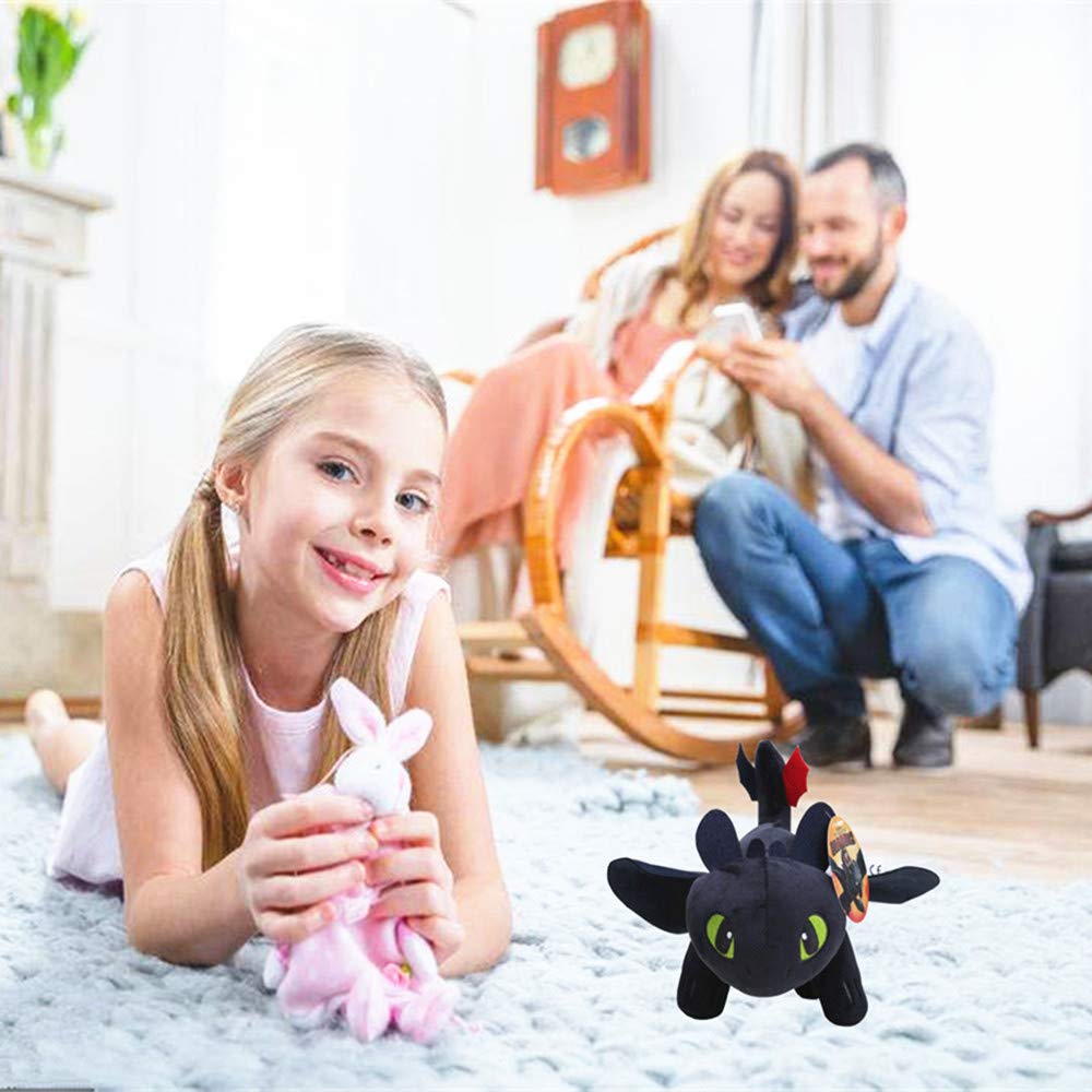 How to Train Your Dragon Toothless Night Fury Stuffed Animal Plush Doll Toy Dragons Defenders of Berk 10inch