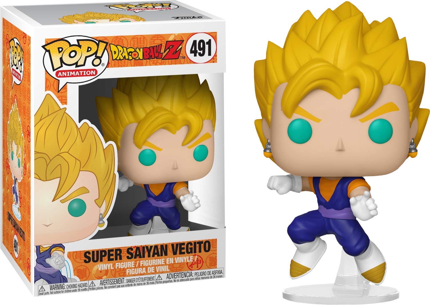 Funko Dragon Ball Z POP! Animation Super Saiyan Vegito Exclusive Vinyl Figure #491