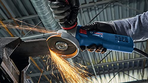 BOSCH GWS10-450 4-1/2 In. Ergonomic Angle Grinder with Slide Switch, Black