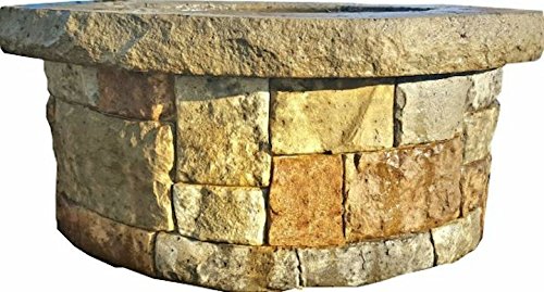 Concrete Fire Pit & Seat Wall Form Liner(NOT A Complete FIREPIT) Form Liner - Majestic Stack Stone 5' x 14" - Make Your own fire Pit - Walttools