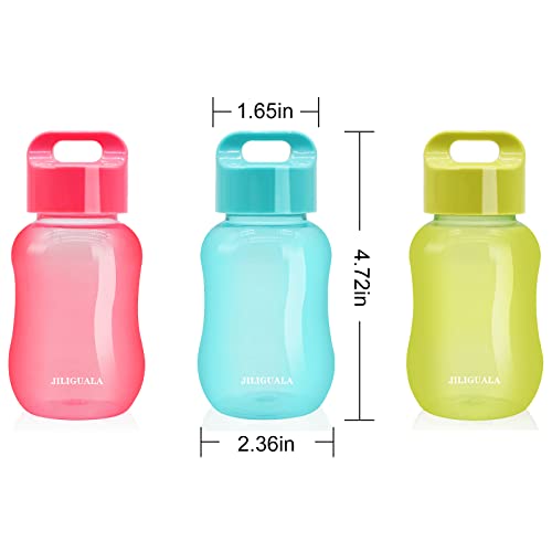UPSTYLE Mini Plastic Coffee Travel Mugs Water Bottle Sports Water Bottle Cup for Milk, Coffee, Tea, Juice Size 180ml (6oz), Pack of 3
