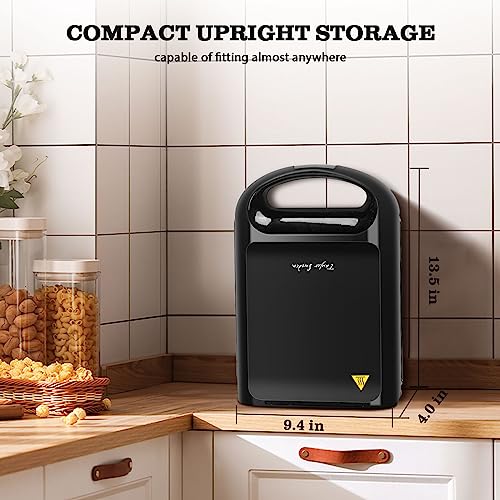 Sandwich Maker 3 in 1, Taylor Swoden 4 Slice Waffle Maker 1200W Panini Press Grill with Non-stick Plates, Double-Sided Heating, Indicator Lights, Cool Touch Handle, Easy to Use & Clean, Black