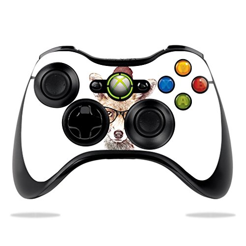 MightySkins Skin Compatible with Microsoft Xbox 360 Controller - Hipster Fox | Protective, Durable, and Unique Vinyl Decal wrap Cover | Easy to Apply, Remove, and Change Styles | Made in The USA