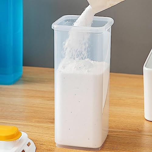 figatia Washing Powder Storage Box Clear Airtight Laundry for Pet Food Kitchens Oatmeal