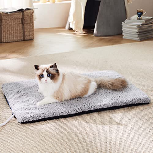 Figopage Pet Heating Pad, Waterproof Electric Heated Pet Pad for Dogs Cats with Washable Cover, Kitten Puppy Heating Pads Indoor for Whelping Box/Pregnant Dogs/Pet Bed/Pet House