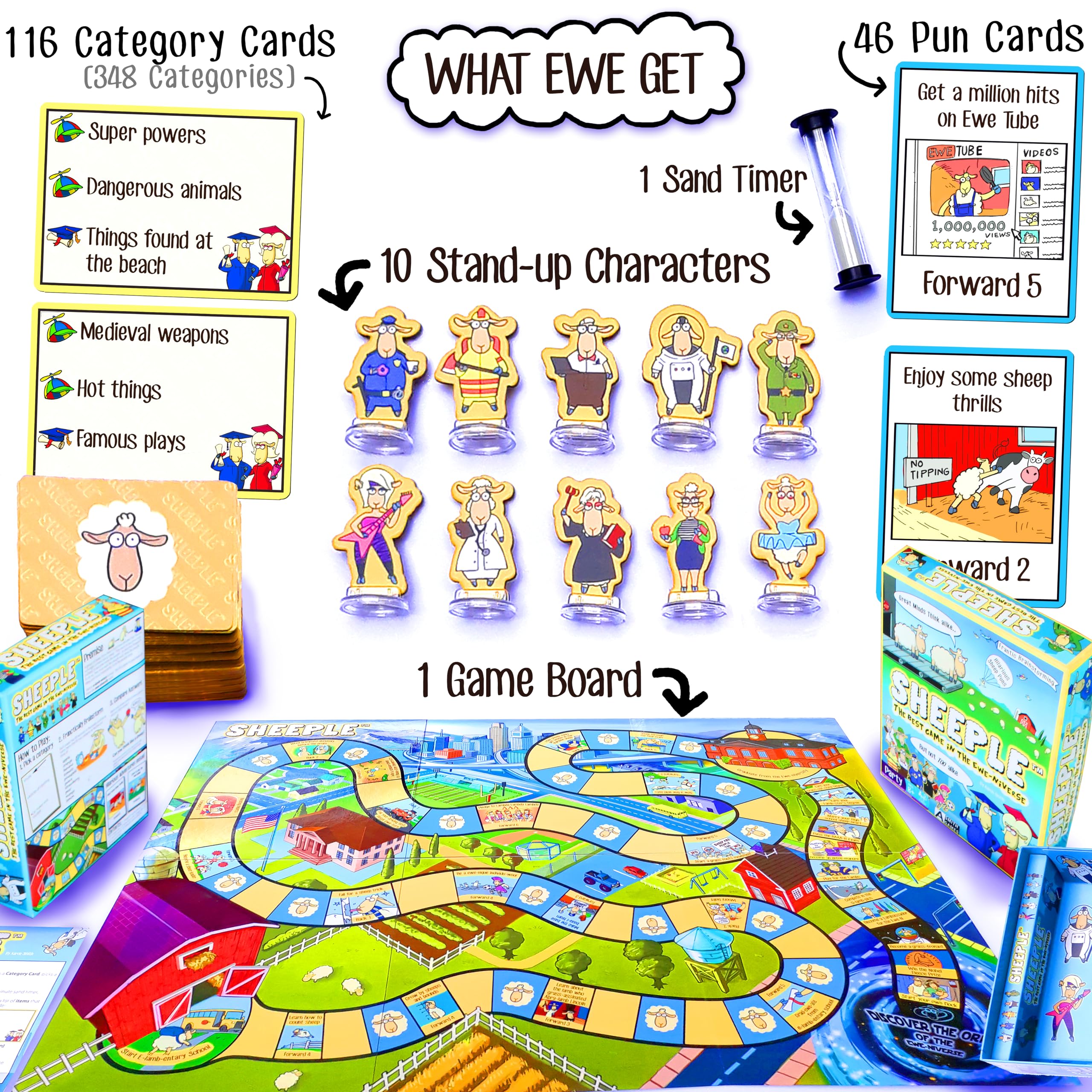 SHEEPLE™ - The Game Where Great Minds Think Alike | Fun Family Friendly Word Association Party Game, 3 to 12 Players, Ages 8+
