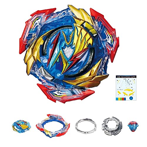 Konikiwa Bey Battling String Launcher, B-193 Ultimate Valkyrie Battle Top Burst Set, Left and Right Spin DB Launcher Compatible with All Bey Burst Series - Blue