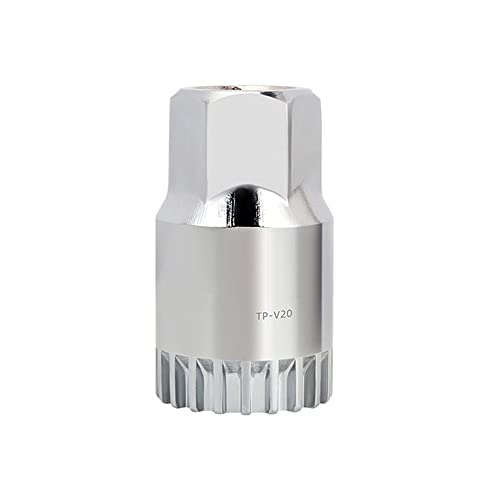 Bike Bottom Bracket Tool Bicycle Bottom Bracket Remover 20 Teeth Square Hole Spline Repair Wrench Mountain Road Bike Spanner Wheel Puller Removal Tools Bicycle Bottom Bracket Removal Tool