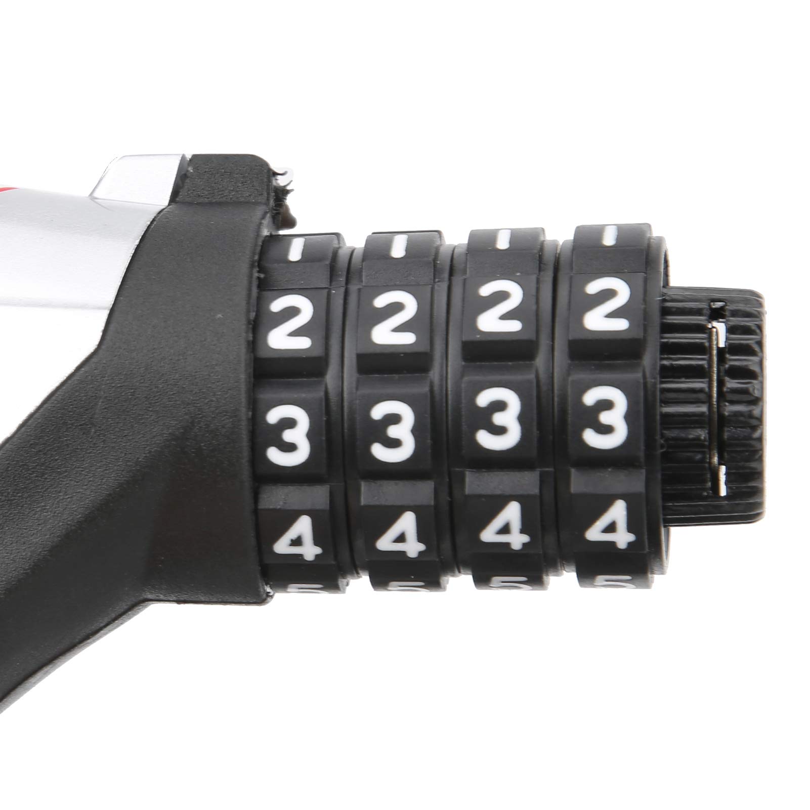 Beaswhca Portable Mountain Bike Combination Cable Lock Safe and Reliable with Light 4-Digit Code