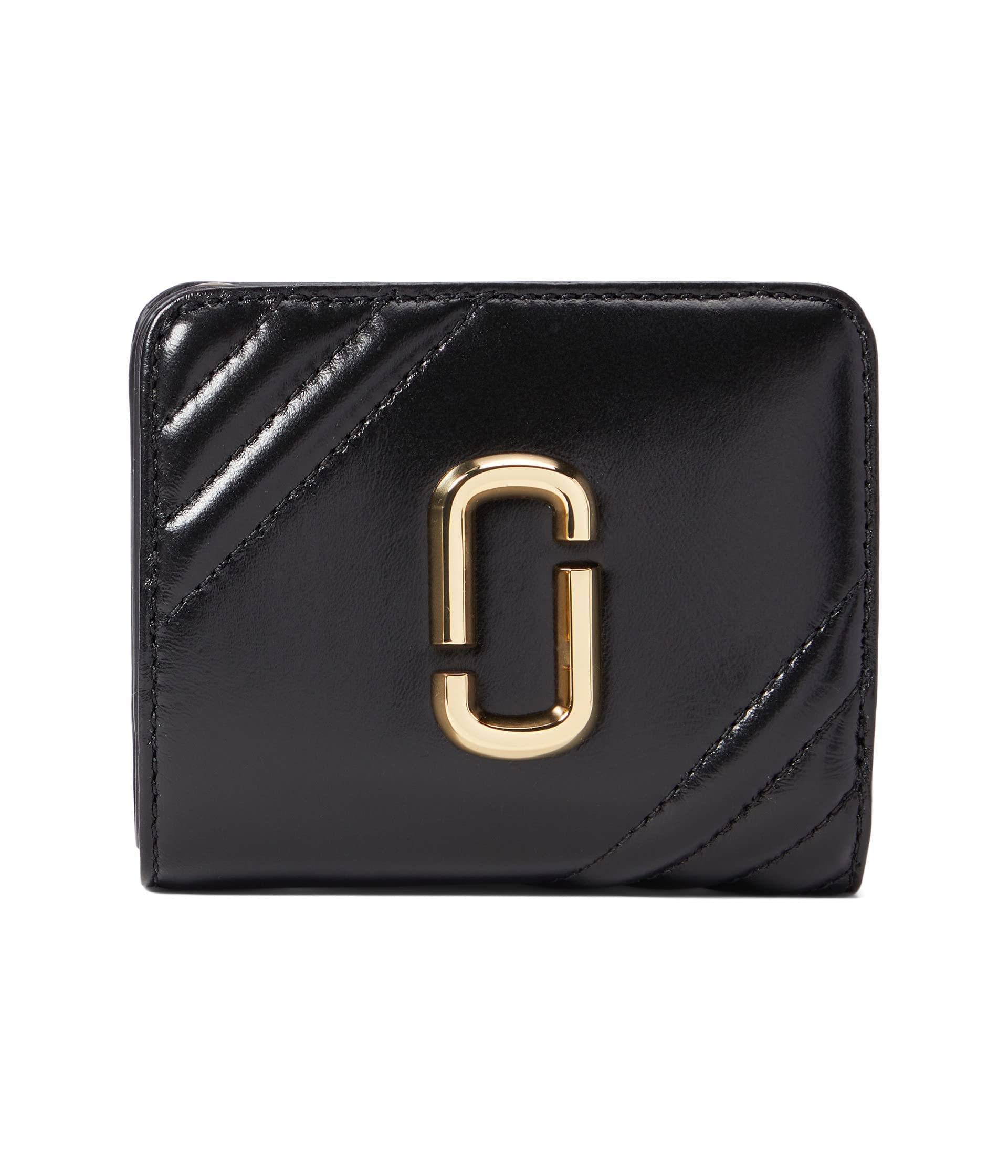 Marc Jacobs The Glam Shot Mini Compact Wallet Black One Size