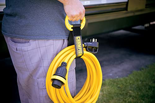 Champion Power Equipment 100827 Foot 30-Amp 125-Volt RV Generator Power Cord, (TT-30P to L5-30R)