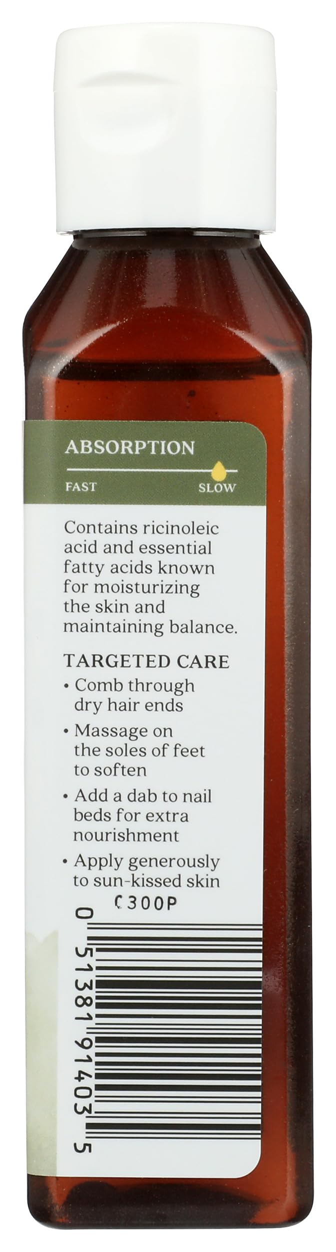 Aura Cacia Organic Skin Care Oil, Castor, 4 Fluid Ounce