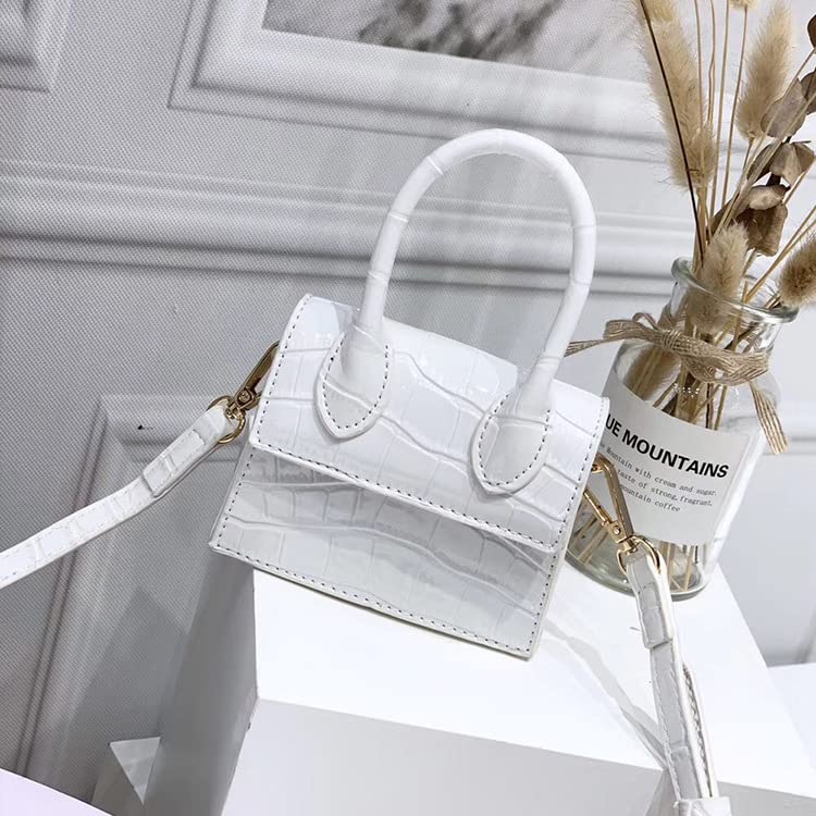 Barileadle Cute Mini Purse for Women,Trendy Mini Purse,Mini Bags for Women with Crocodile Pattern