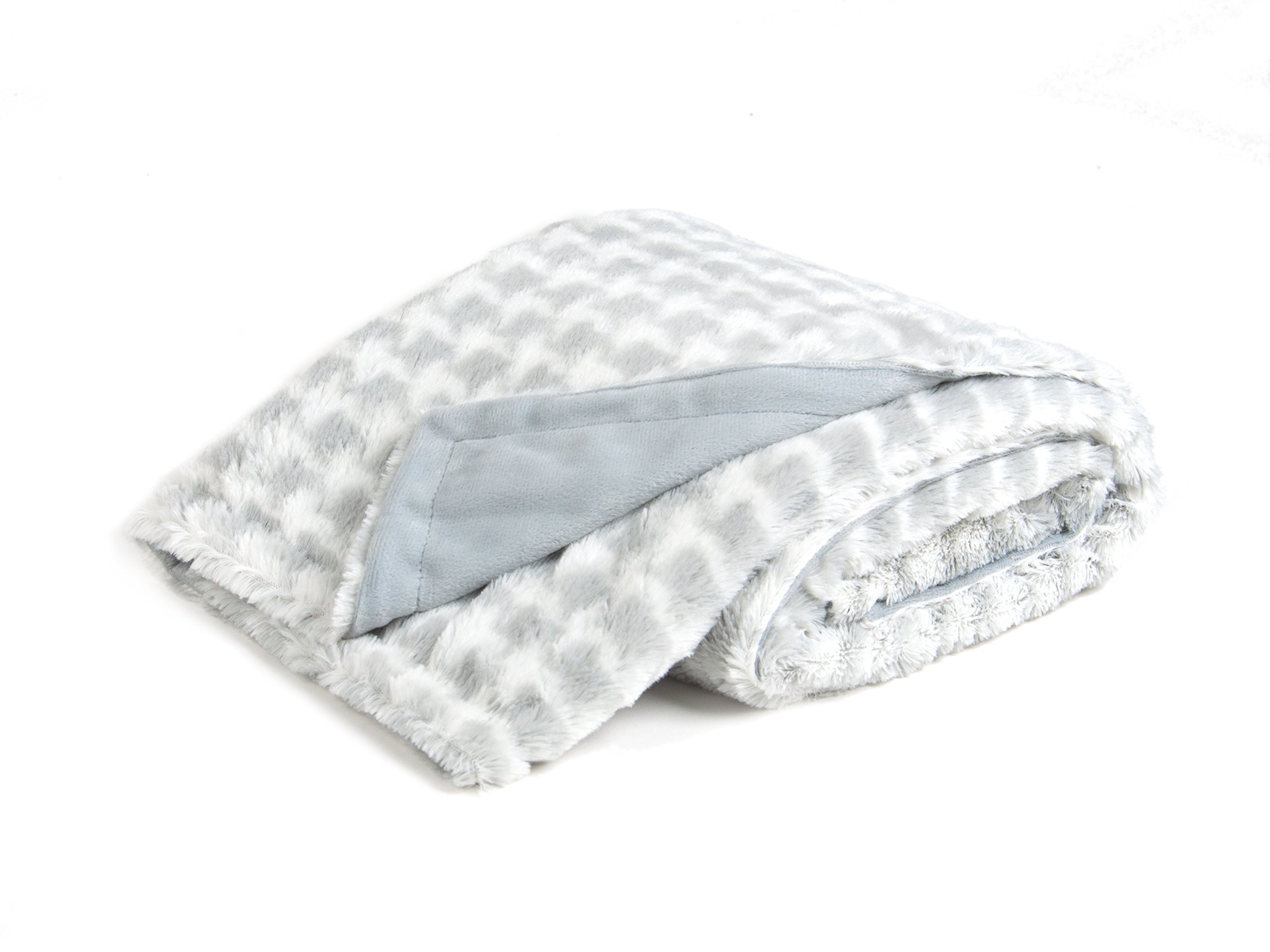 Tadpoles Lightweight Plush Double Layer Baby Blanket, Baby Swaddle Blanket, Crib Blanket, Receiving Blanket, Super Soft Blanket (30”x36”, Grey Houndstooth Print)