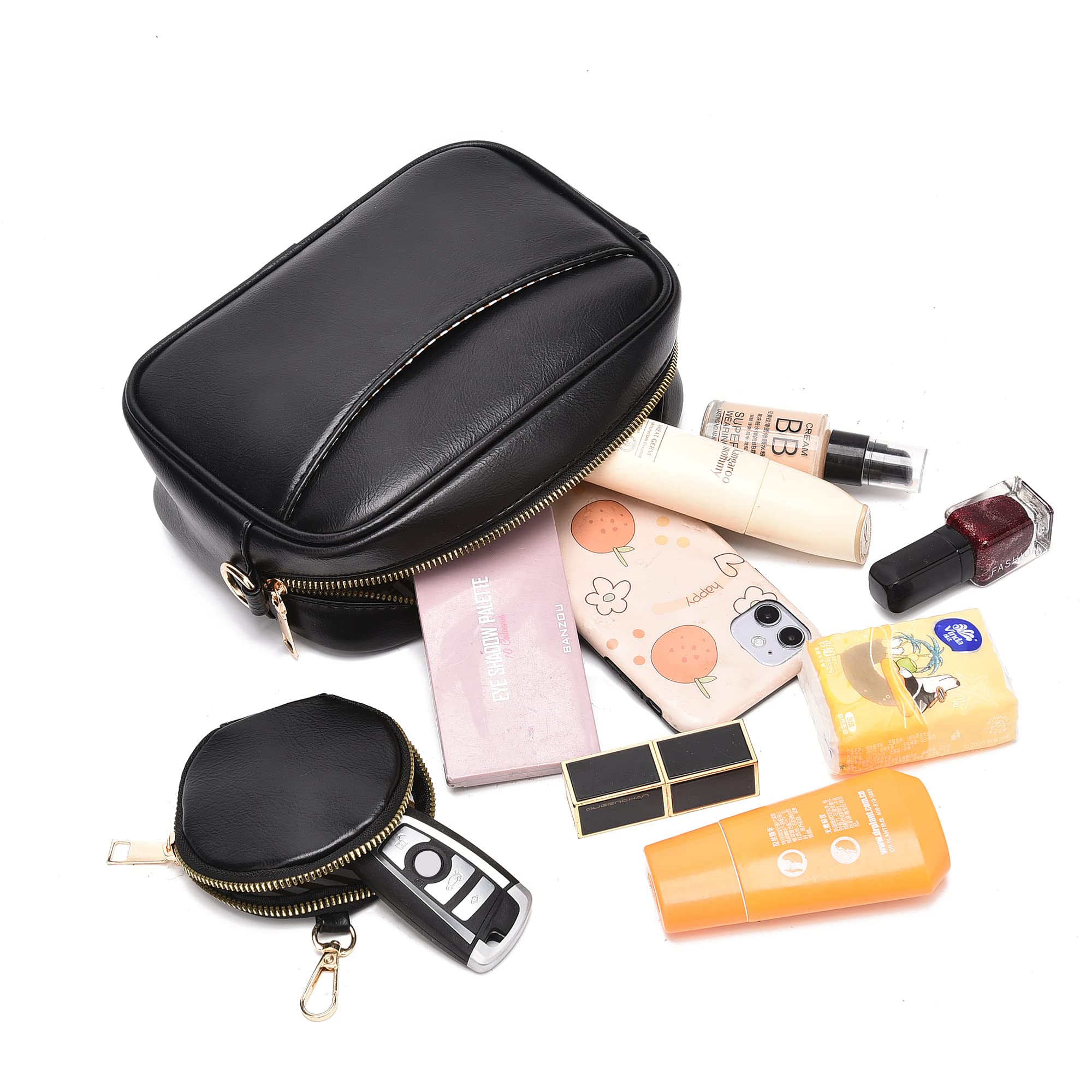 Barsine Crossbody Bags for Women Small Vegan Leather Purses with Coin Purse