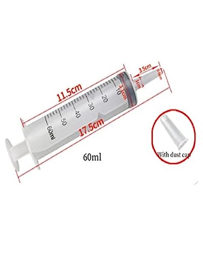 Med Chalet EXELint Disposable Syringe, Sterile Single Pack, 50 ml to 60 ml Medical Grade Catheter Tip, J1