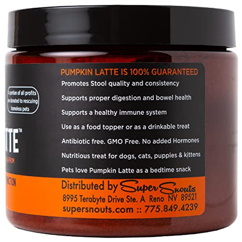 Diggin's Your Dog Super Snouts Pumpkin Latte Digestive Supplement for Dogs and Cats, 5 Ounce - Antibiotic Free, Maintains Healthy Gut, Promotes Stool Consistency