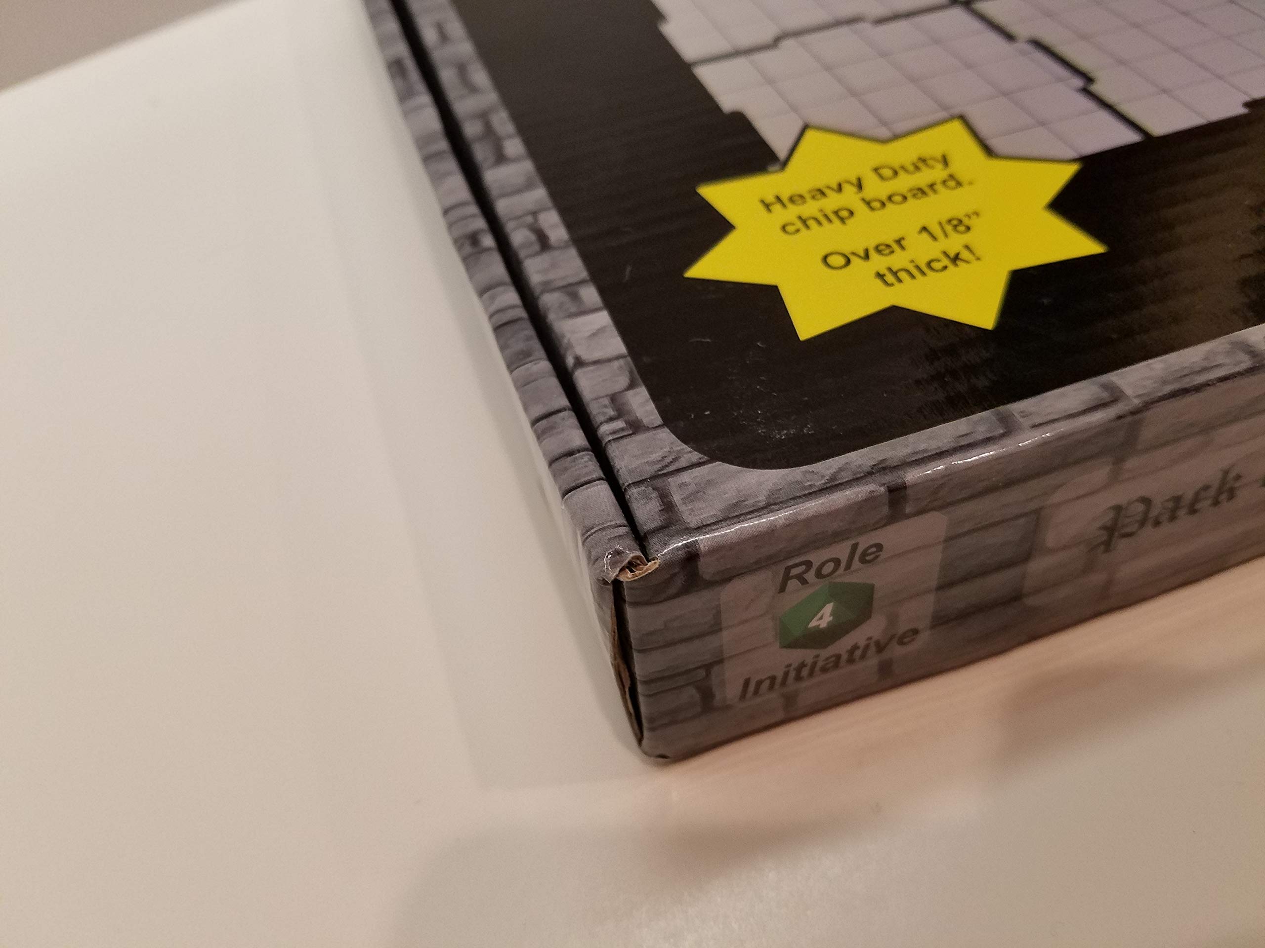 Dry Erase Dungeon Tiles, Shapes, and Sizes White Thirty-Six 5" Squares