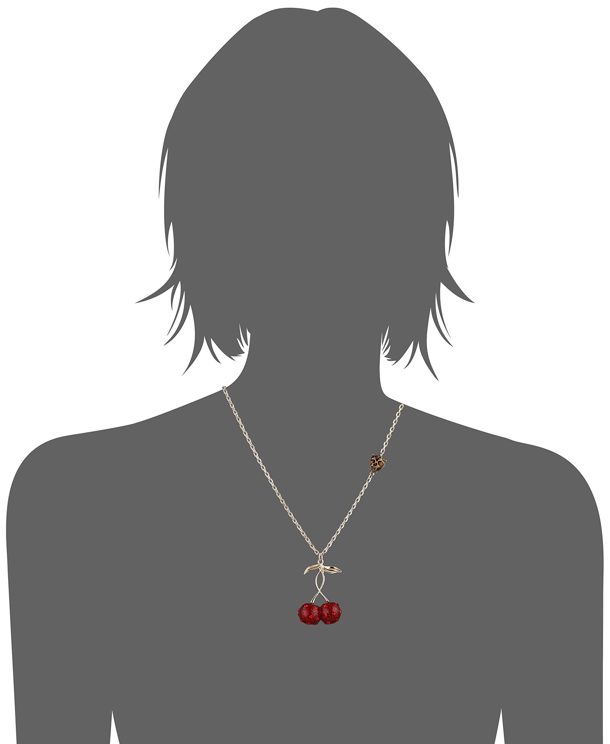 Betsey Johnson Cherry Pendant Necklace