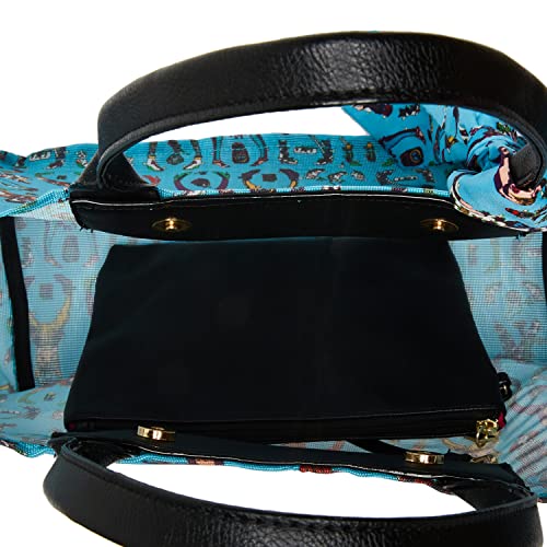 Betsey Johnson womens Betsey Johnson Get Meshy Tote, Blue, One Size US