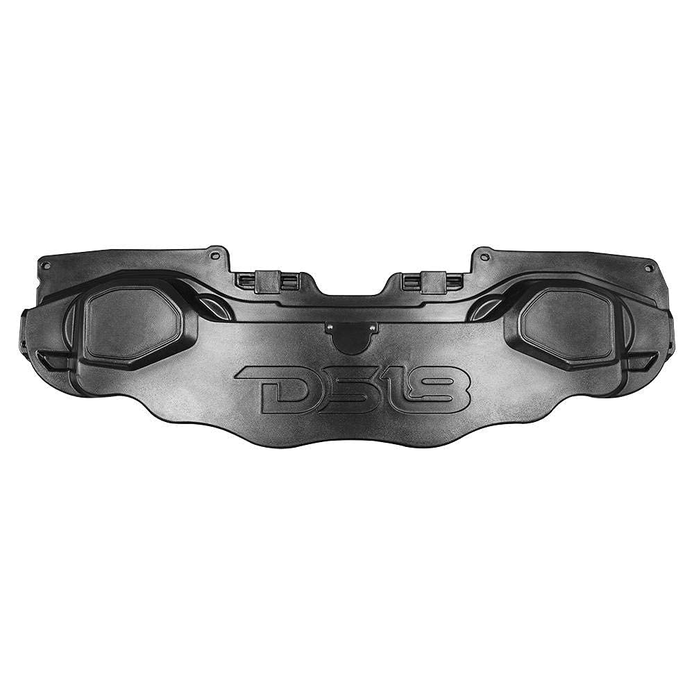DS18 JL-SBAR Overhead Soundbar for Jeep Wrangler JL/JLU/JT 2018-2022. Fits 4 X 8 Speakers and 4 X 3.78 Tweeters, High Durable Plastic Mold Injected UV Protected, Black