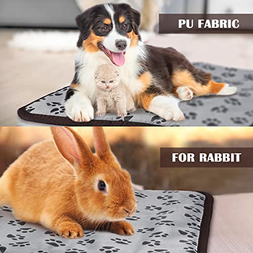 Chicken Heating Pad Chicken Coop Heater 110V Power 20W Electric Heating Mat Heated Bed Adjustable Heated Pad Blankets Warming Bed Mats with Chew Resistant Cord for Chicken Pet Supplies