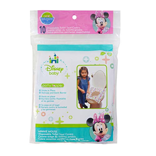 Neat Solutions Disney Minnie Mouse Potty Topper Disposable Toilet Seat Covers, 10-Count, 10 Count