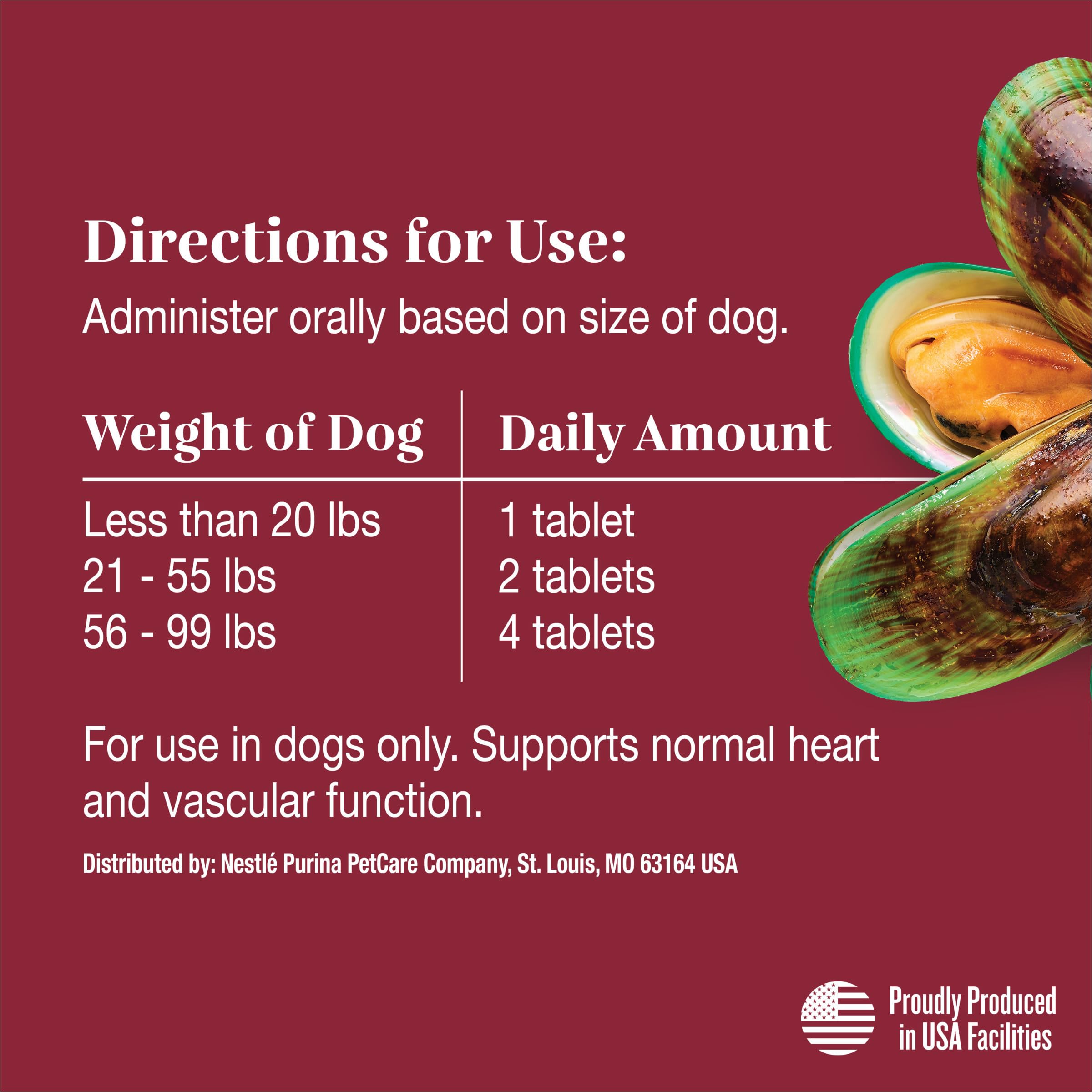 EverRoot Dog Heart Supplements Heart Health Chewable Tablets with Taurine and Green-Lipped Mussels - 4.02 oz. Canister