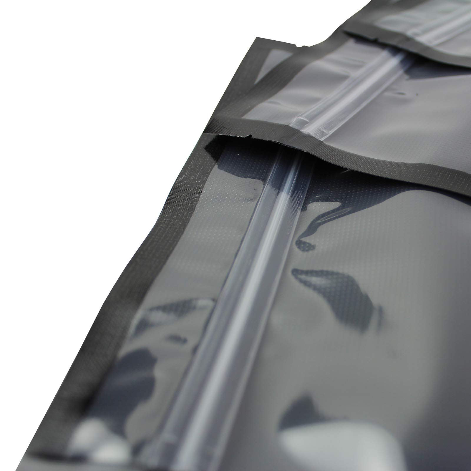Black and Clear Food Sealer Freezer Bags for Storing Fish, Vegetables, Meat, Grains, Fruit, Nuts, and Cereal, Great Choice for Sous Vide Cooking (6" x 10")