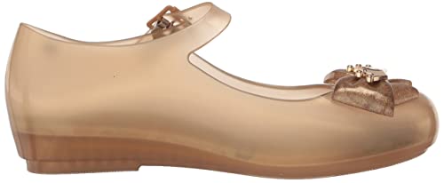 Mini Melissa Girls Flat Sandals, Beige, 4 Big Kid