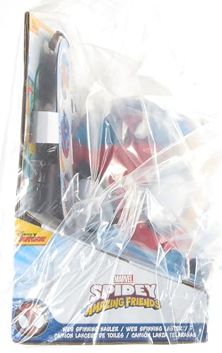 Marvel Spidey and His Amazing Friends Web Spinning Hauler - 8-Inch 3-in-1 Transforming Vehicle - Toys Featuring Your Friendly Neighborhood Spideys