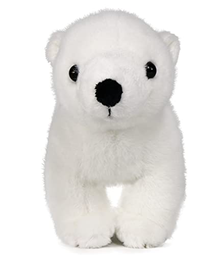 Ice King Bear Lifelike Baby Polar Bear Stuffed Animal - Plush Toy - 9 Inches Length