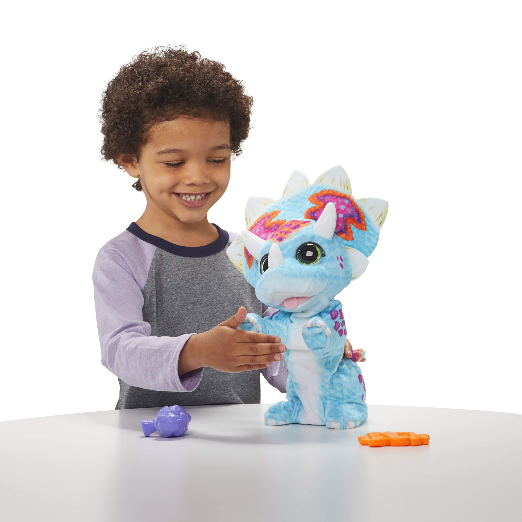 FurReal Hoppin’ Topper Interactive Dinosaur Plush Pet Toy, 35+ Sound-&-Motion Combinations, Ages 4 & Up