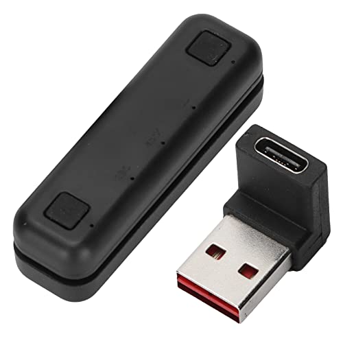 Kafuty-1 Bluetooth Adapter for Nintendo Switch & Lite, for PS4, for PS5, for Win 8 and Above PC, Wireless Audio Transmitter with aptX Low Latency, with USB C to A Converter