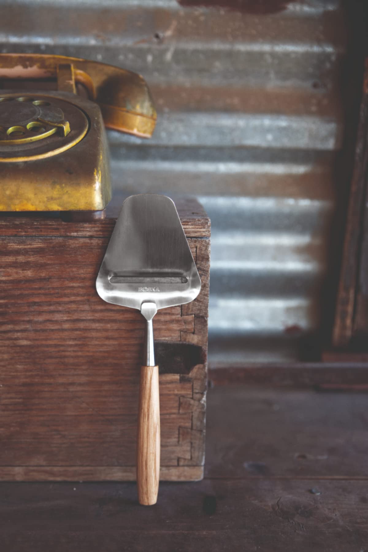 Boska Holland Cheese Slicer and Plane w. European Oak Wood Handle, Flex Steel Blade, 10 Year Guarantee, Life Collection