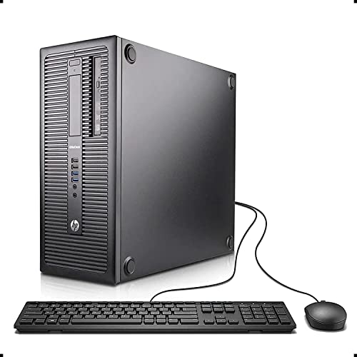HP Fastest EliteDesk 800 G1 Business Tower Computer PC - Intel Quad-Core i7 3.9GHz, 16GB Ram, 1TB HDD + 120GB SSD, Wireless WiFi, Display Port, USB 3.0 Win 10 Pro (Renewed) (Intel Core i7)
