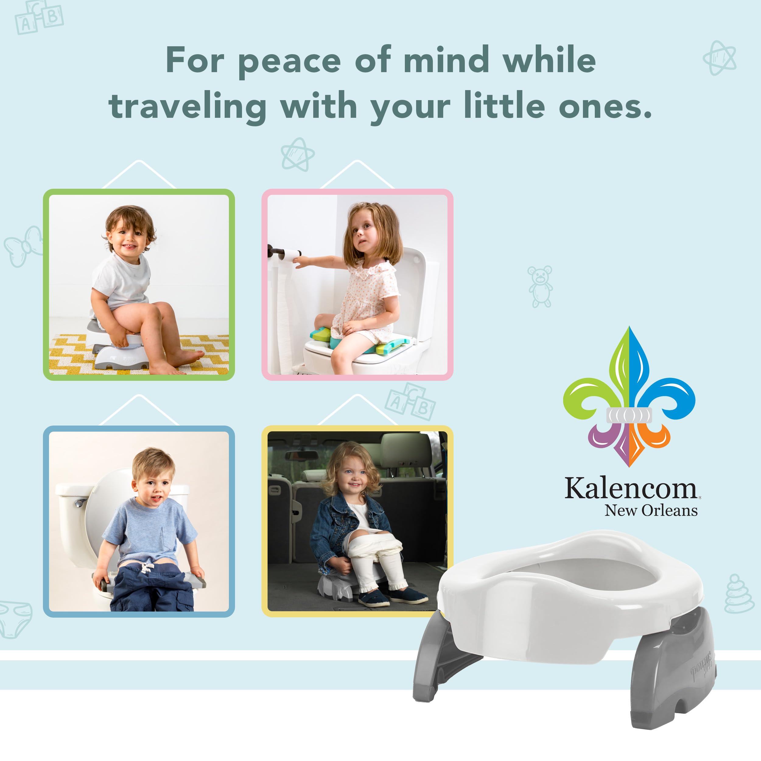 Kalencom Potette Plus 2-in-1 Travel Potty Trainer Seat Pink