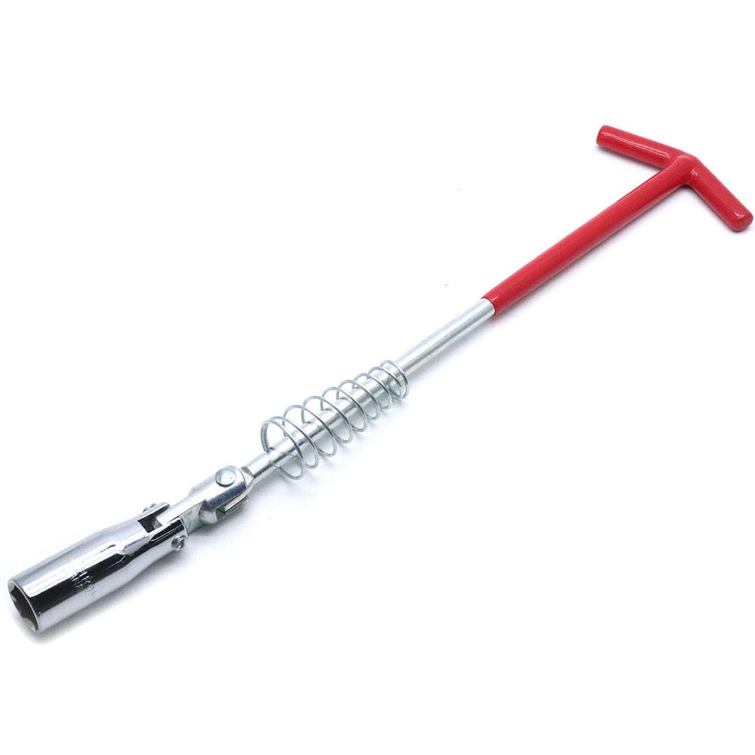 AUTUT T-Handle Universal Joint Spark Plug Socket T-bar 5/8" Hex Socket Wrench Remover Installer (Length: 37.4cm/14.72 inch)