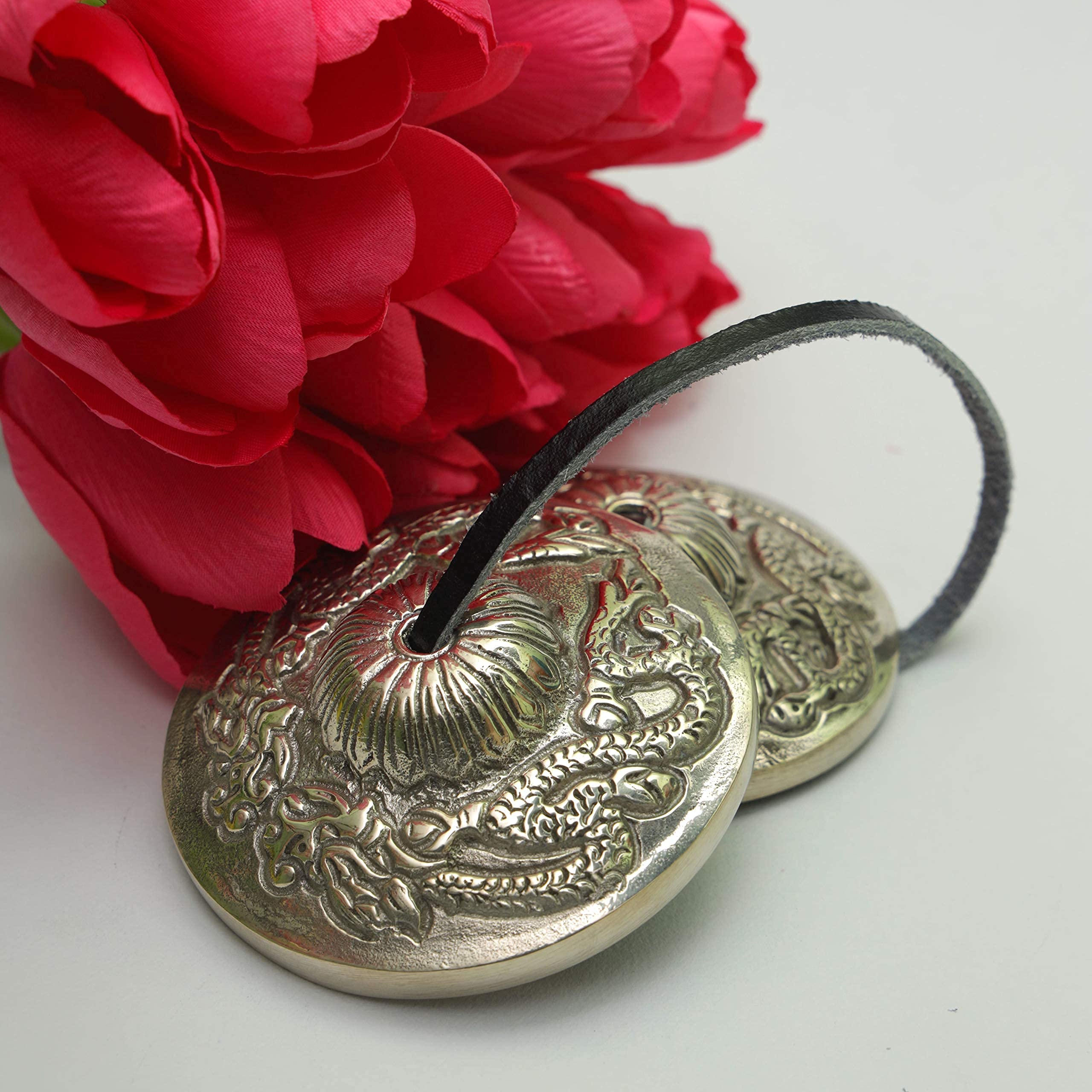 Large Singing Bowl and Tingsha Cymbals Bells Combo