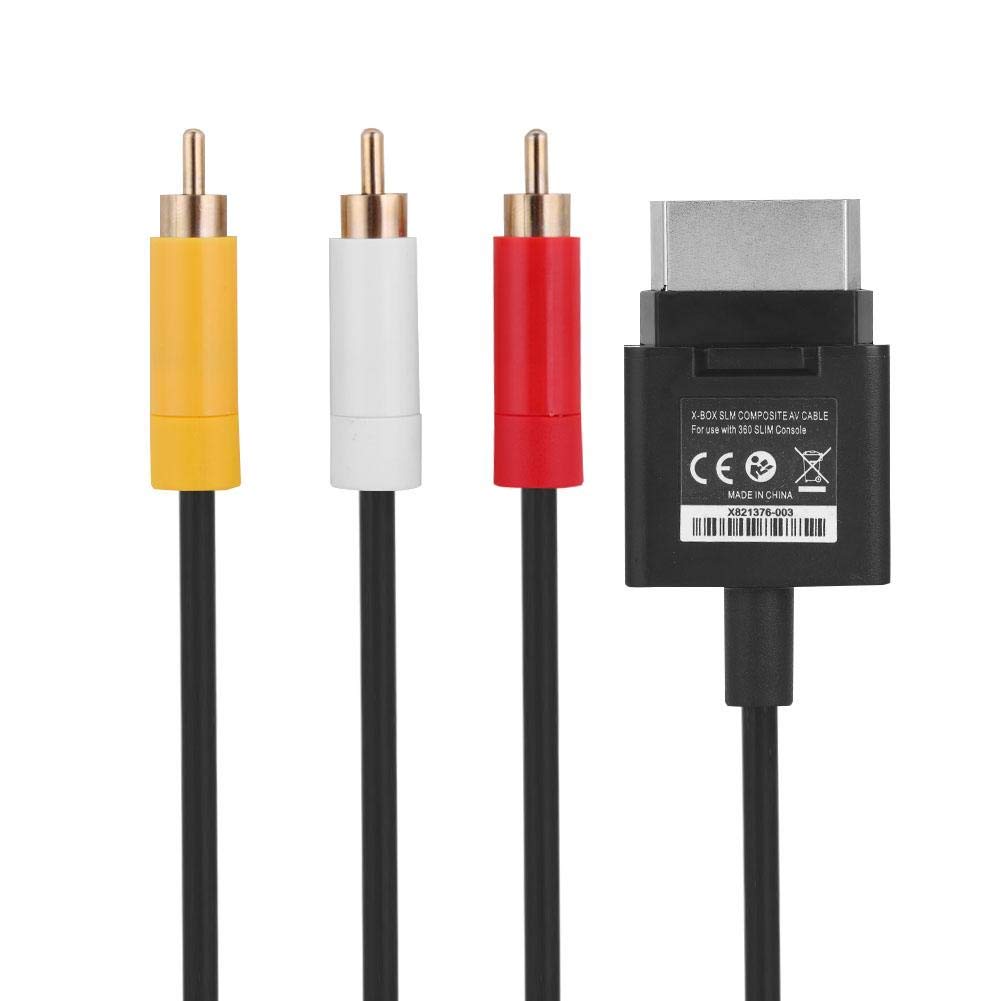 Game Console AV Cable Audio Video Cable for The Game Players 1.8M Component ABS TV Cord AV Cable Audio Video Cord for Xbox 360 Slim