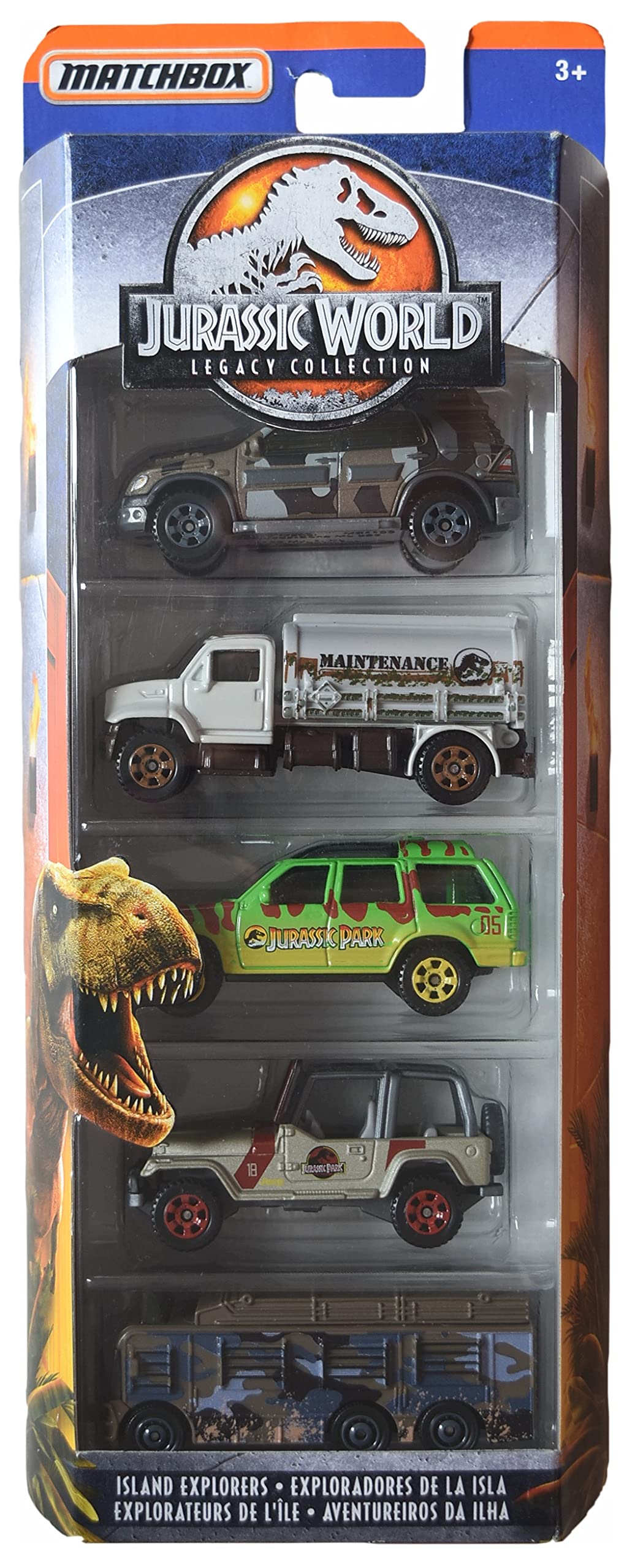 Matchbox 5 Pack Island Explorers, Jurassic World Legacy Collection