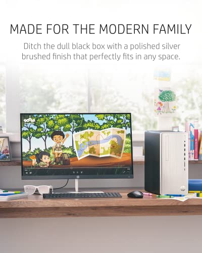 HP Pavilion Desktop PC, AMD Ryzen 7 5700G, 16 GB RAM, 512 GB SSD, Windows 11 Pro, Wi-Fi 5 & Bluetooth Connectivity, 9 USB Ports, Wired Mouse and Keyboard Combo, Pre-Built Tower (TP01-2022, 2021)