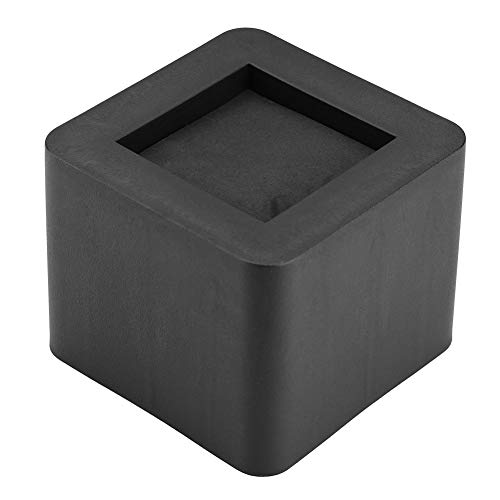 Gavigain 4pcs Set Furniture Riser Furniture Leg Risers PP Plastic Non Slip Riser for Table Desk Bed Sofa Black Color