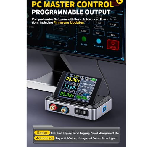 DC 5.0V-32V CNC DC Power Supply PC Programmable Regulated Switching Power Supply (US Plug 100 to 240V)