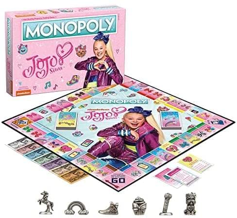 Monopoly JoJo Siwa Edition | Featuring JoJo's Signature Bows & More | Officially Licensed & Collectible JoJo Siwa Game | Great Family Game for All Ages