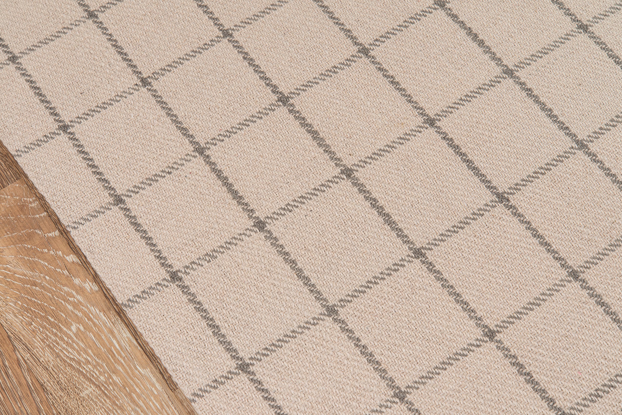 Erin Gates by Momeni Marlborough Deerfield Ivory Hand Woven Wool Area Rug 8' X 10'