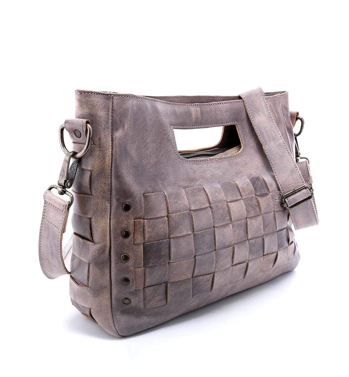 Bed|Stu Women’s Orchid Leather Bag (Light Grey Driftwood)