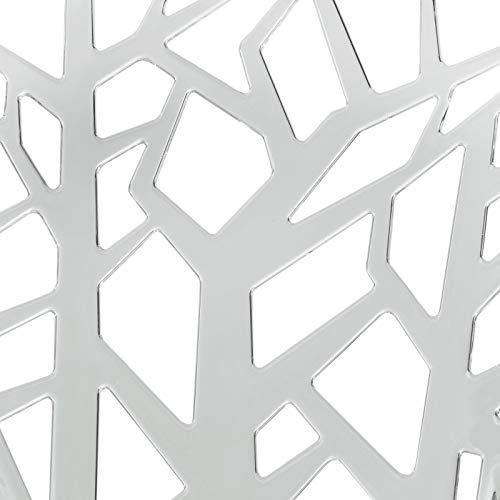 LeisureMod Caswell Cut-Out Tree Design Modern Dining Chairs, Set of 2 (Clear)