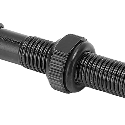 Bediffer Tubeless Valve, Removable Covers Soft Rubber Base Bike Tubeless Valve Vacuum Extension for Road Bikes(Black)