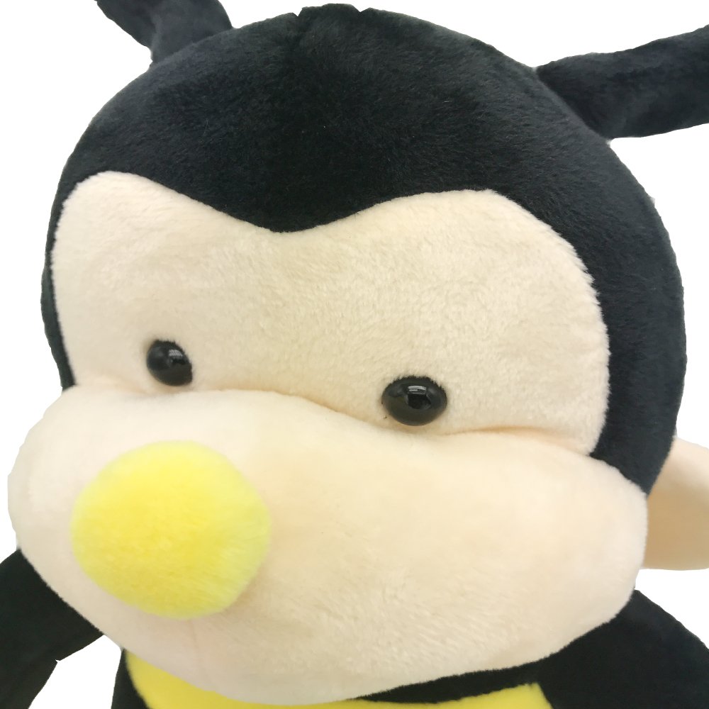 Garden Buzz Cuties Nana The Bee with Smile Face and Yellow Wings Plush Bumblebee Stuffed Animal Shaped Soft Bug Insect Toy Plushie Present